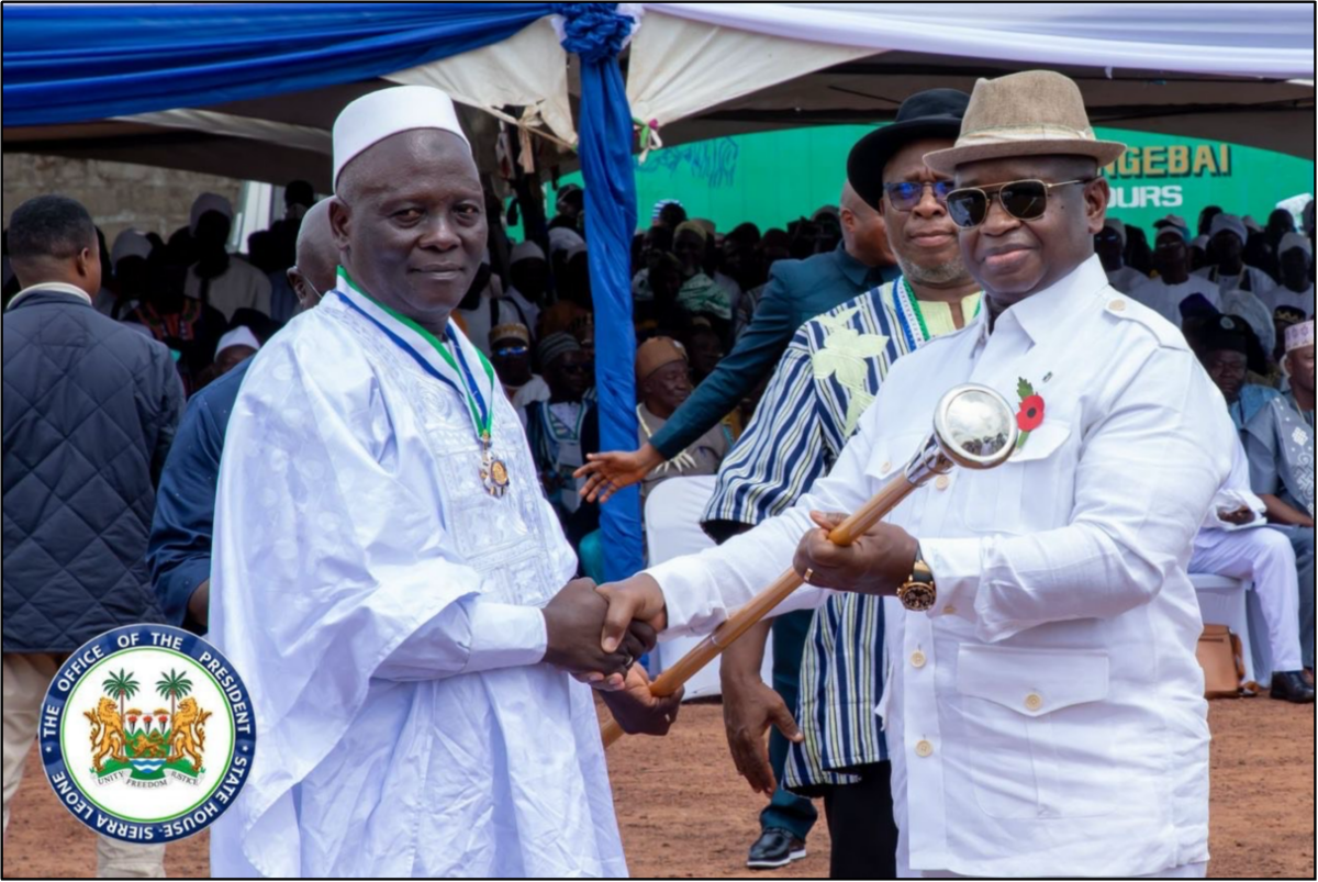 President Bio formally recognises 17 new paramount chiefs - Gleaner ...